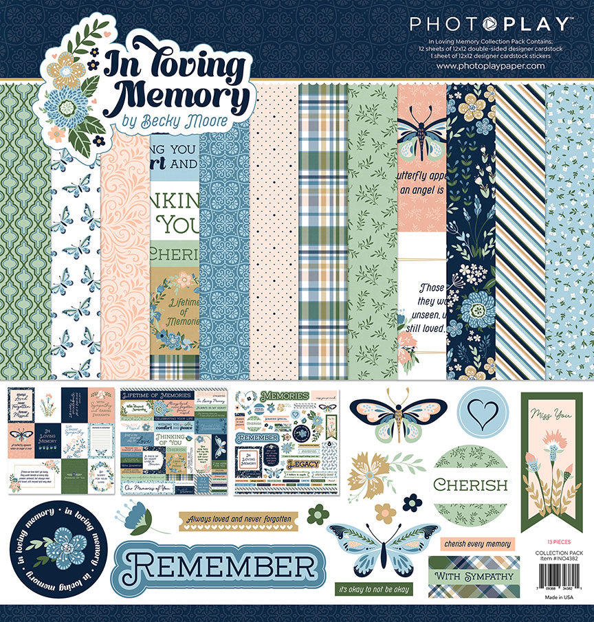 Photo Play Paper | In Loving Memory Scrapbook Collection Kit
