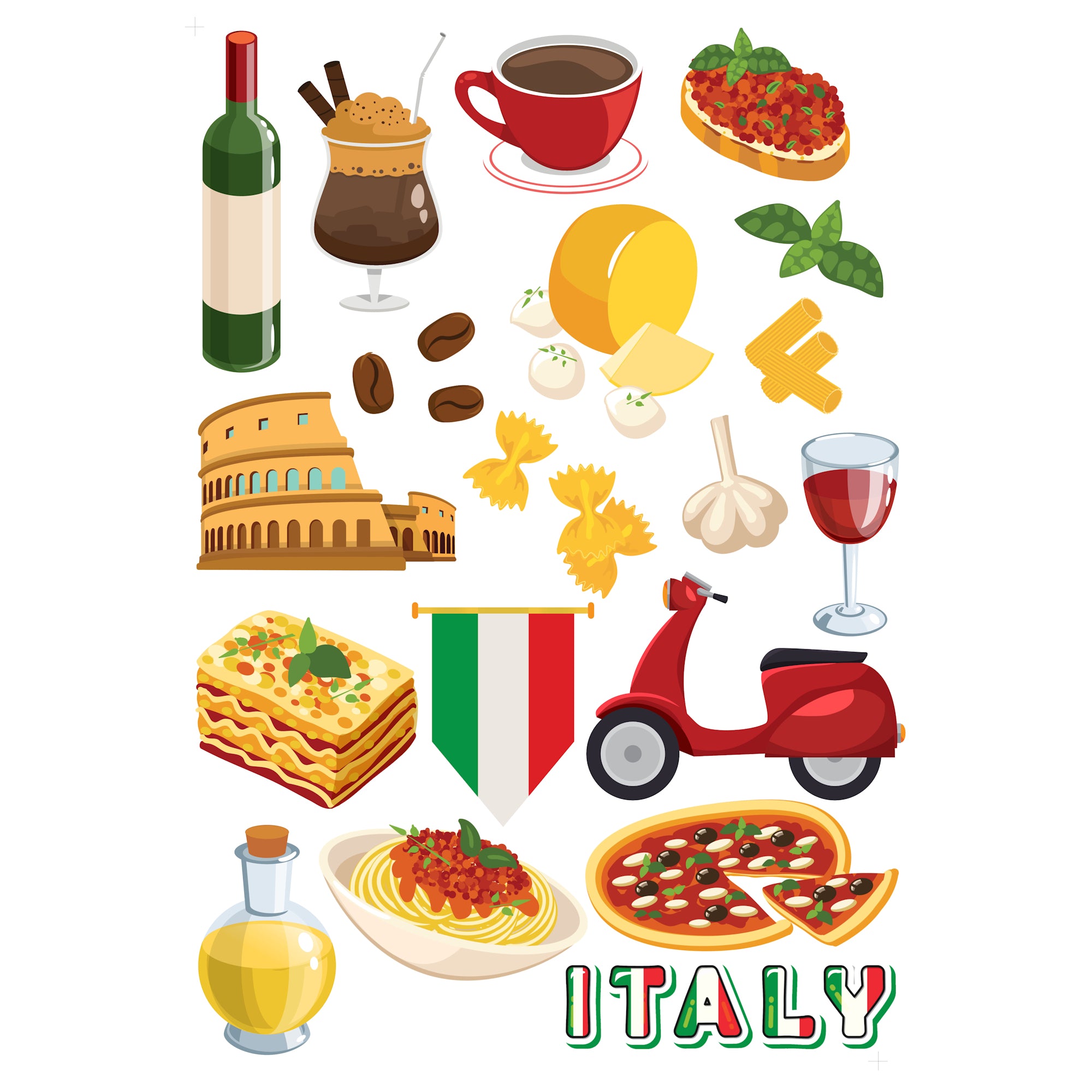 SSC Designs | Italy Travels Laser Cut Scrapbook Ephemera Embellishments