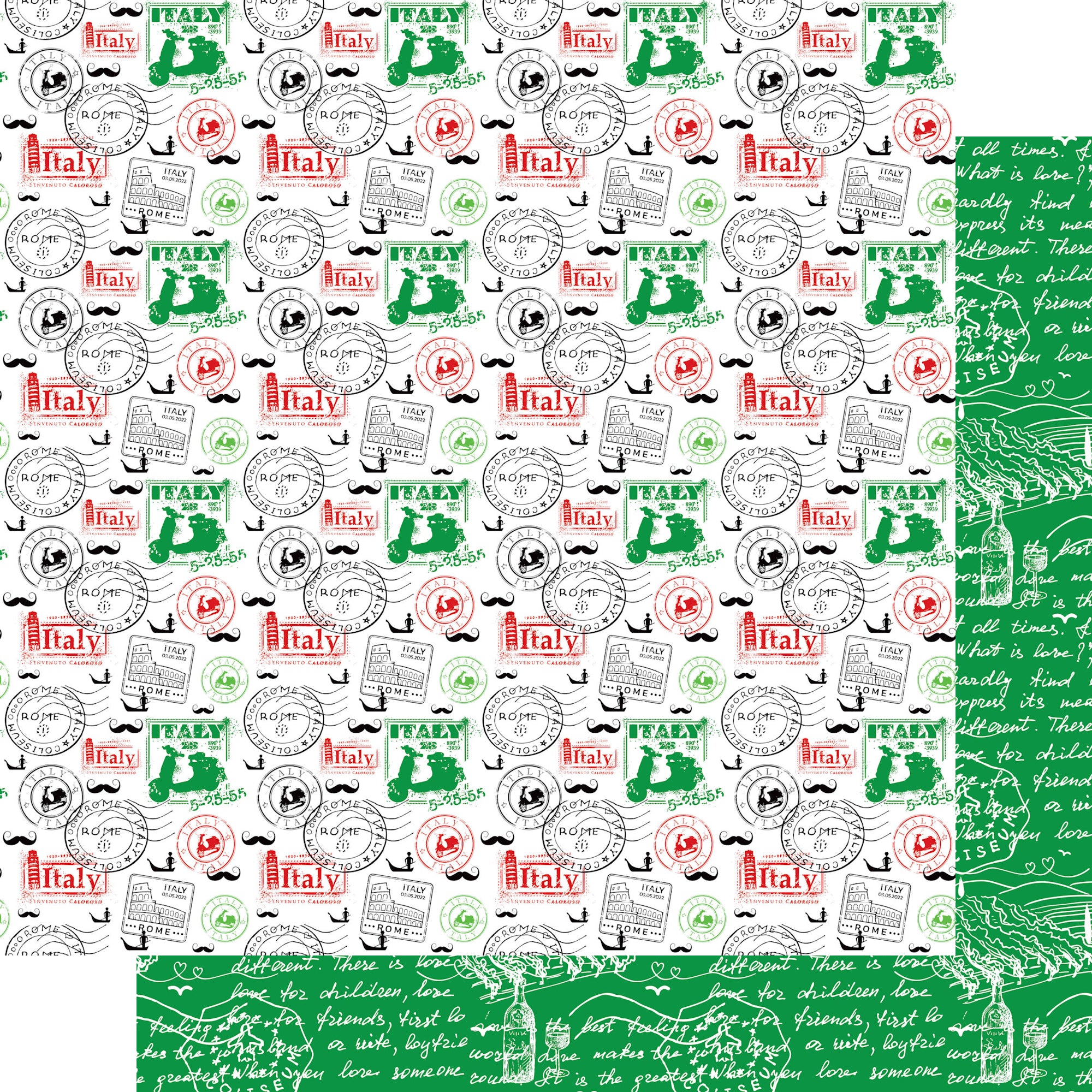 SSC Designs | Italy Travels Piazza Moments Scrapbook Paper