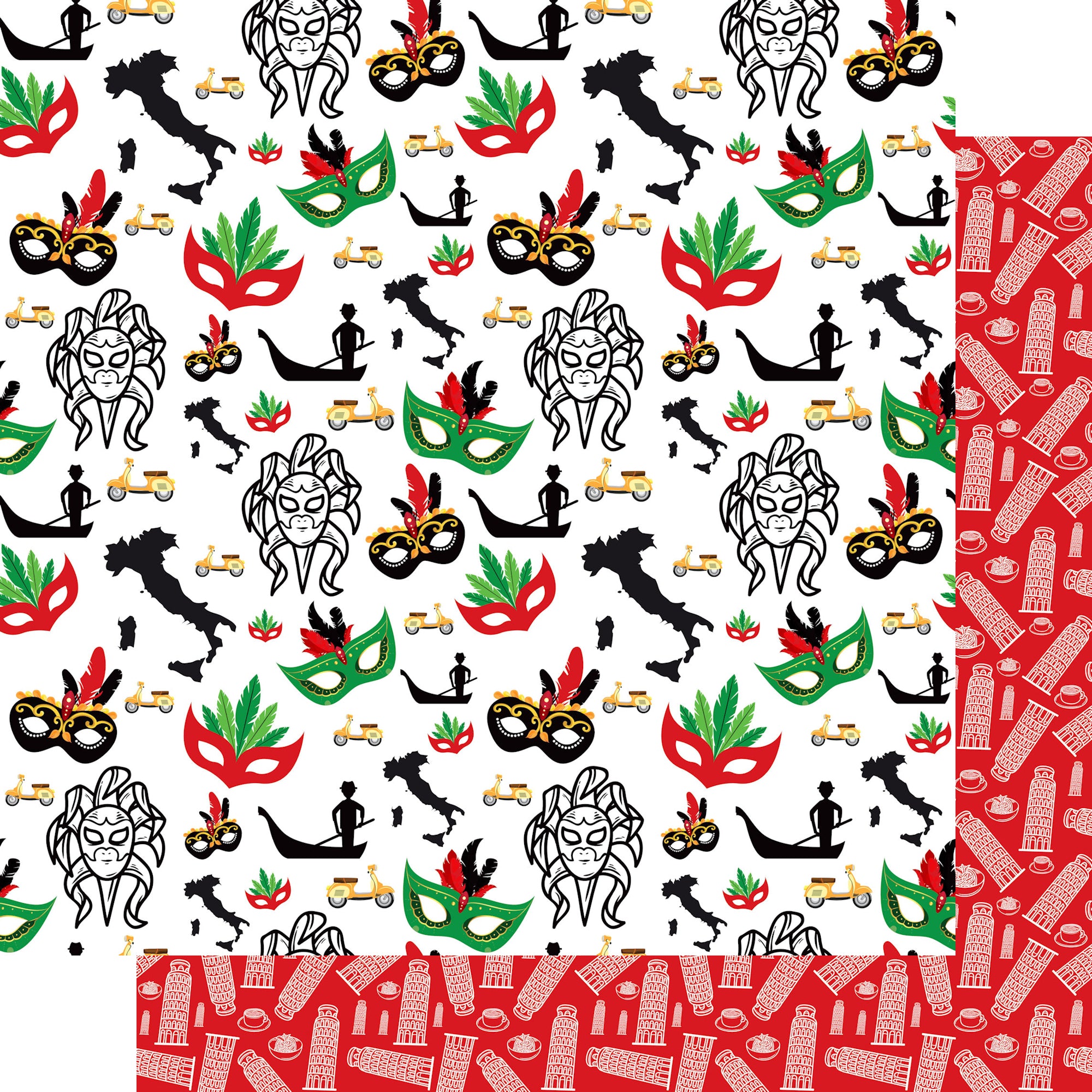 SSC Designs | Italy Travels Venetian Nights Scrapbook Paper