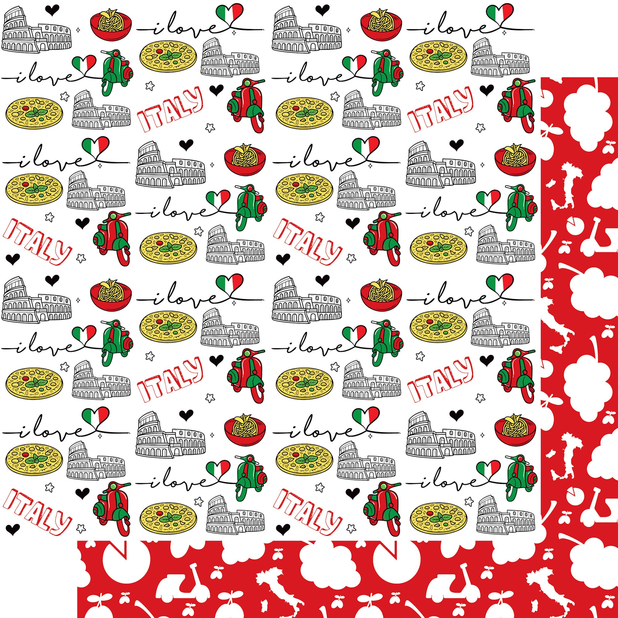 SSC Designs | Italy Travels La Dolce Vita Scrapbook Paper